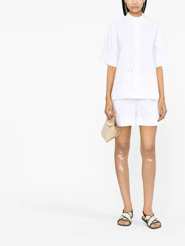 P.a.r.o.s.h Broderie Anglaise Shirt - White