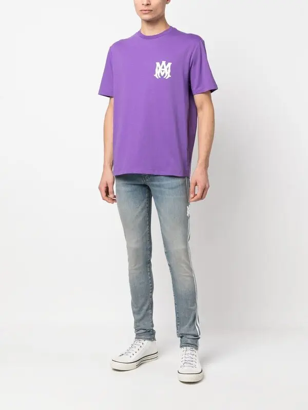 Amiri Ma Core Logo T-Shirt In Purple 25% Off Editorialist