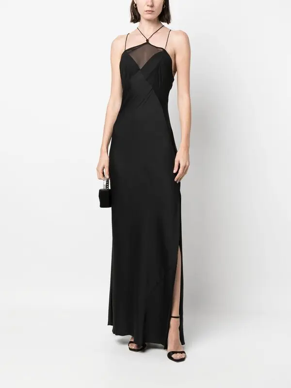 Calvin Klein Open-Back Maxi Slip Dress In Black - 62% Off | Editorialist