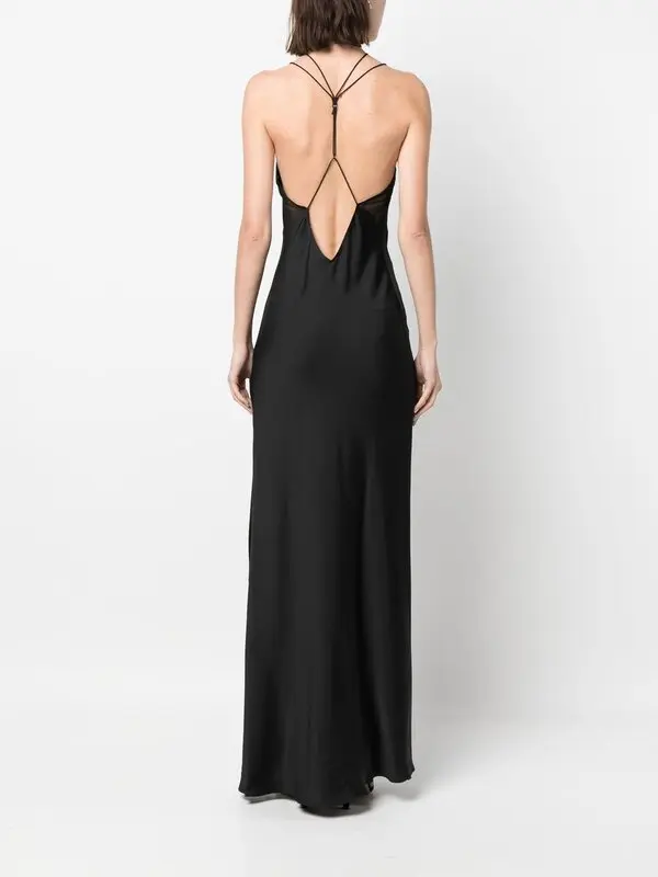 calvin klein black slip dress Calvin Klein Black Midi Slip Dress main image 0