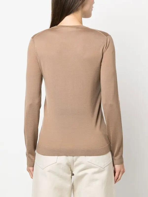 Ralph Lauren Cashmere Long-sleeve Sweater - Brown