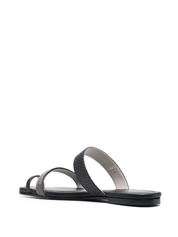 Fabiana Filippi 15mm Open-toe Leather Mules