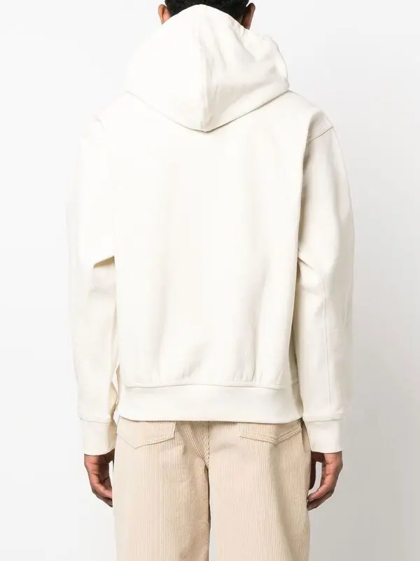 Carhartt Work In Progress American Script Cotton Hoodie - Neutrals