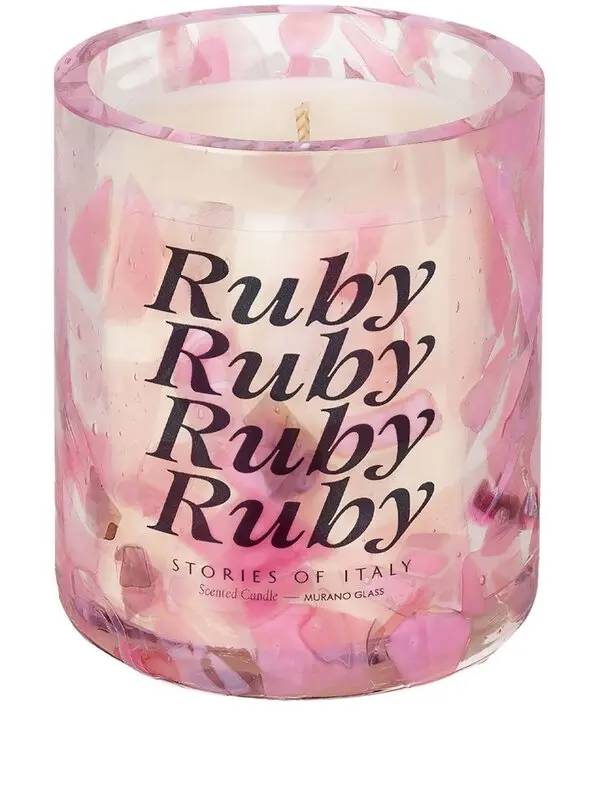 STORIES OF ITALY Ruby Scented Candle - Pink