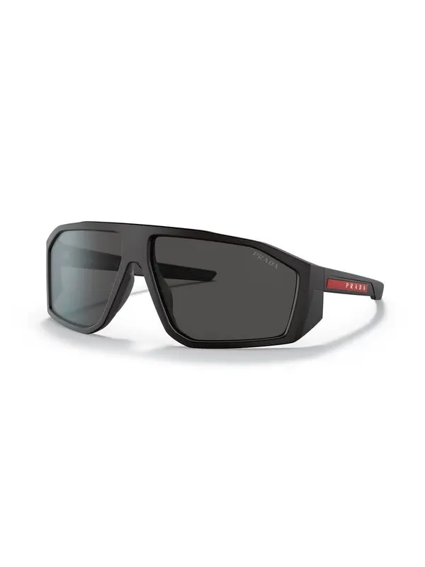 Prada Geometric Frame Sunglasses - Black