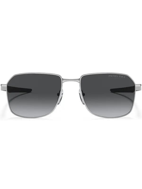 Prada Logo-print Sunglasses - Silver