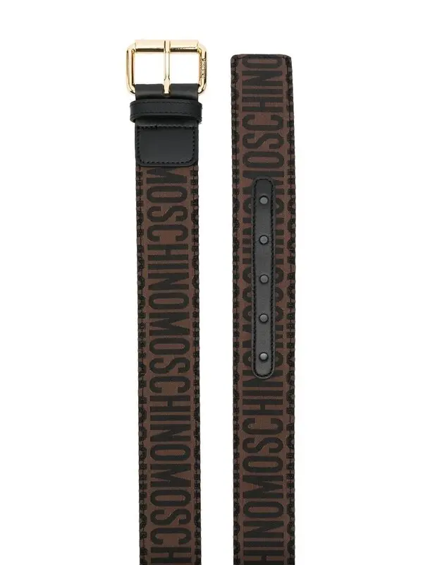 Moschino Logo-jacquard Buckle Belt
