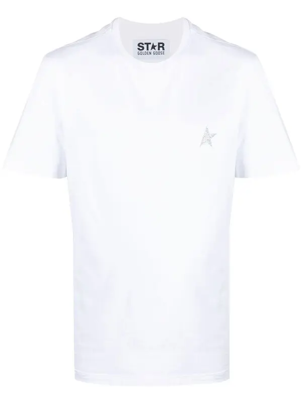 GOLDEN GOOSE Star-patch T-shirt - White