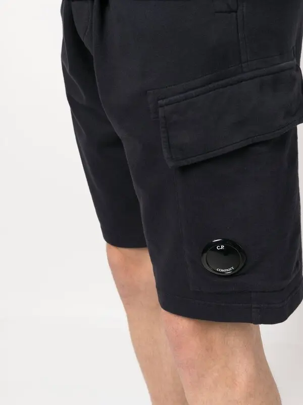 C.P. COMPANY Lens Detail Cargo Shorts - Blue