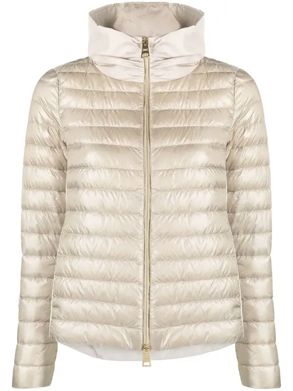 Herno Padded Zip-fastening Jacket - Neutrals