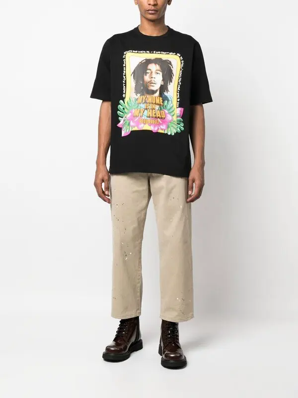 Dsquared2 Graphic-print Crew-neck T-shirt