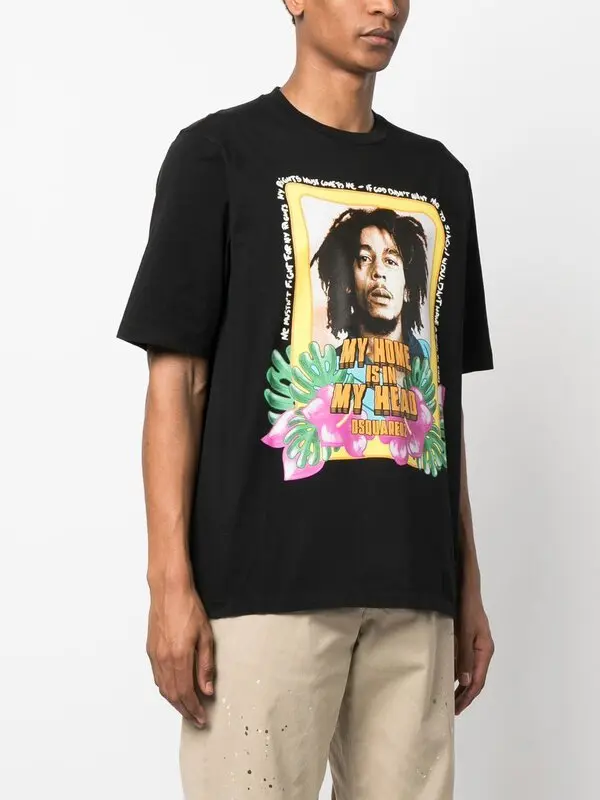 Dsquared2 Graphic-print Crew-neck T-shirt