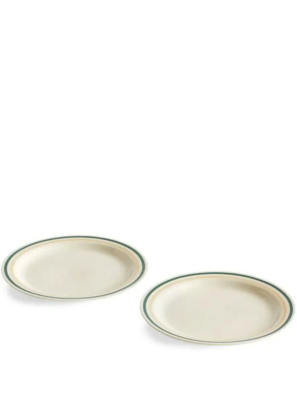HAY Set Of Two Sobremesa Plates - Neutrals
