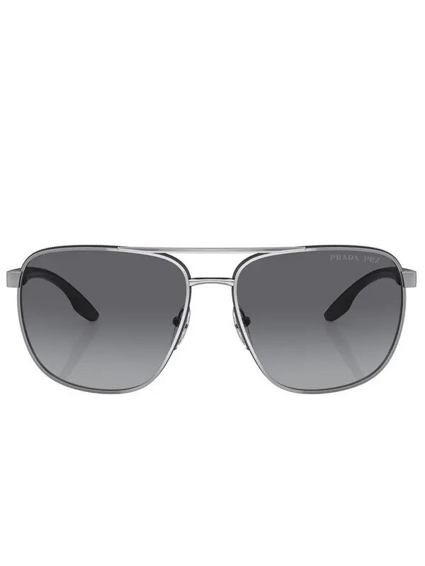 Prada Logo-print Sunglasses - Grey