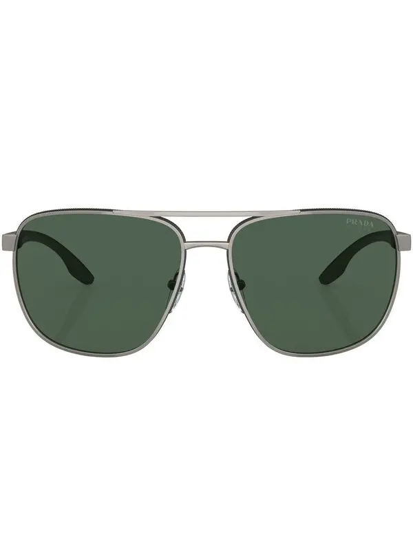 Prada Logo-print Sunglasses - Grey