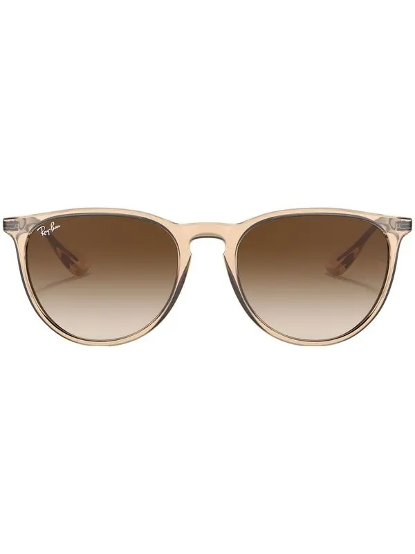 Ray-ban Erika Round-frame Sunglasses - Brown