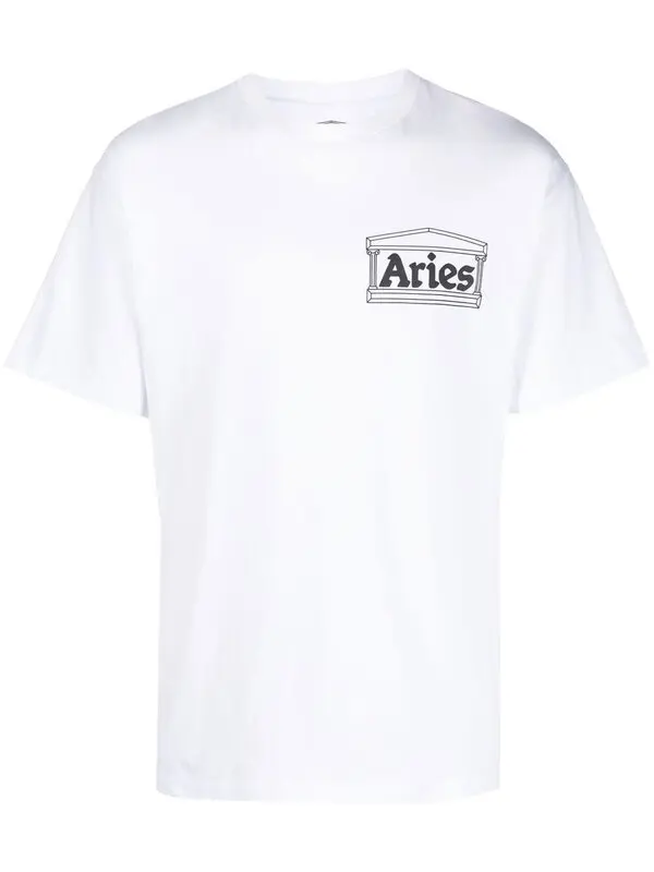 Aries Art Trip Logo-print T-shirt