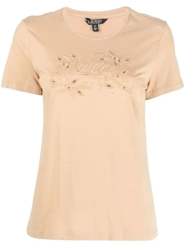 Ralph Lauren Katlin Embroidered T-shirt - Brown