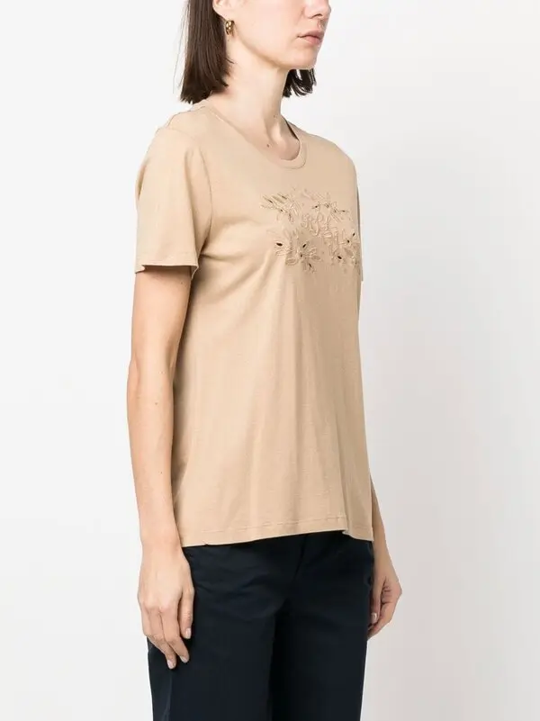 Ralph Lauren Katlin Embroidered T-shirt - Brown