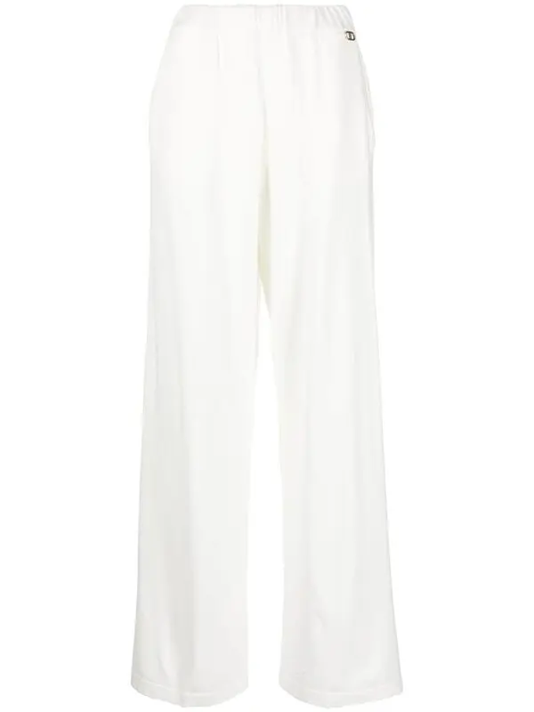 TWINSET Wide-leg Knit Trousers