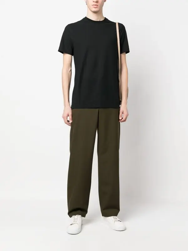 ZANONE Basic Short-sleeved T-shirt - Black
