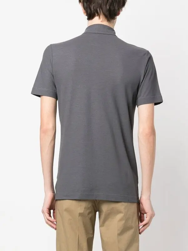 ZANONE Ice Cotton Polo Shirt - Grey
