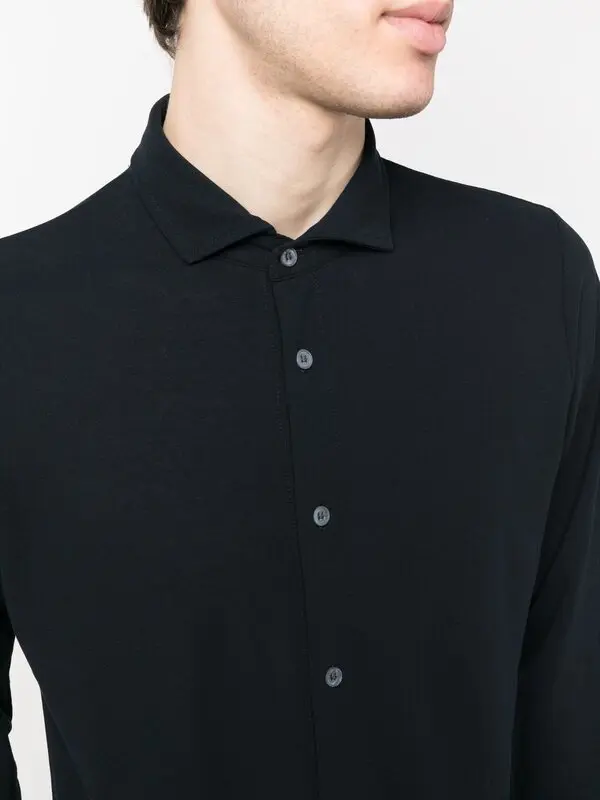 ZANONE Long-sleeve Cotton Shirt - Blue
