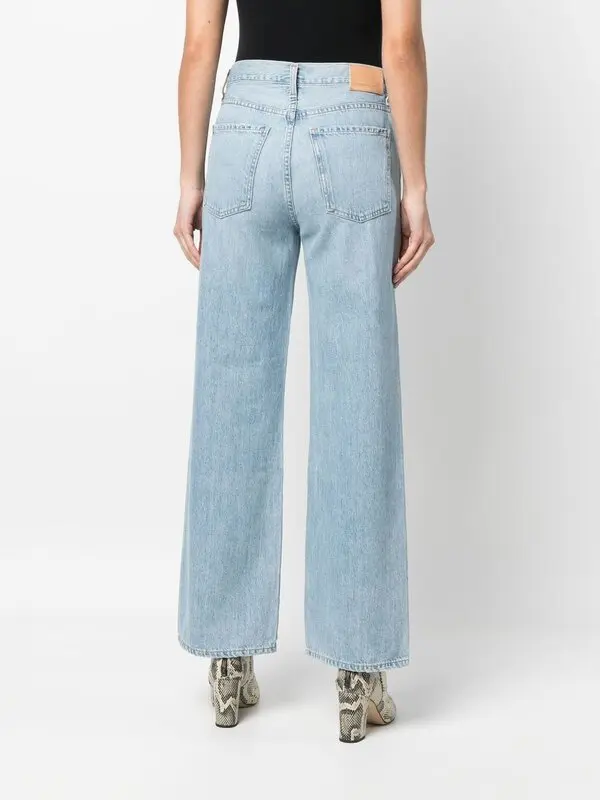 Citizens Of Humanity Wide-leg Organic Cotton Jeans - Blue