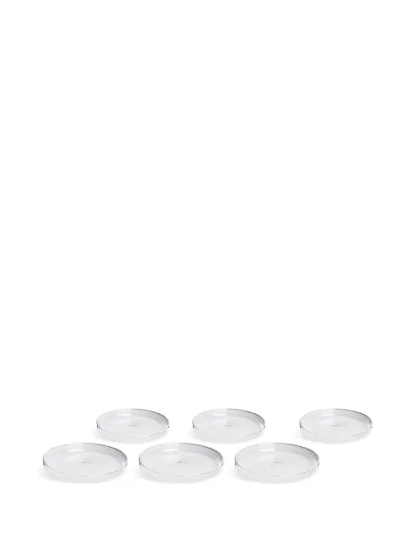 ICHENDORF MILANO Six Piuma Glass Coasters