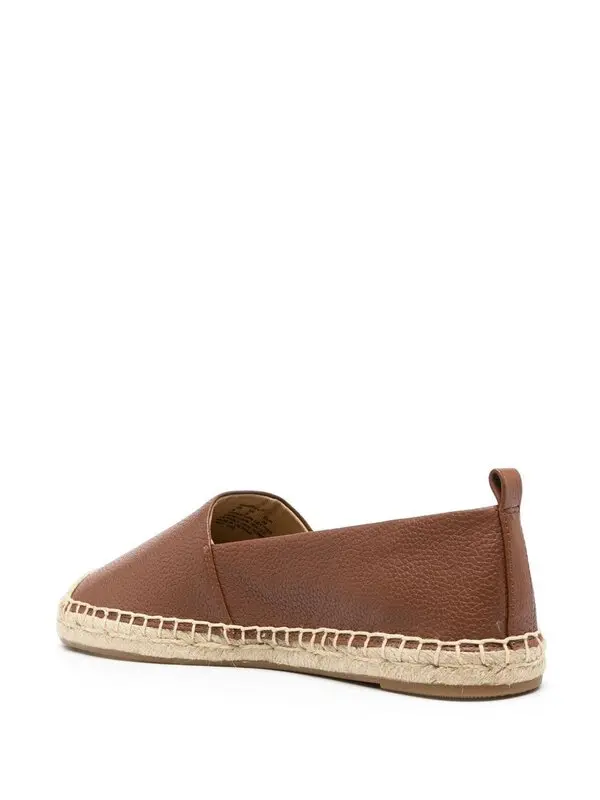 Ralph Lauren Cameryn Leather Espadrilles - Brown