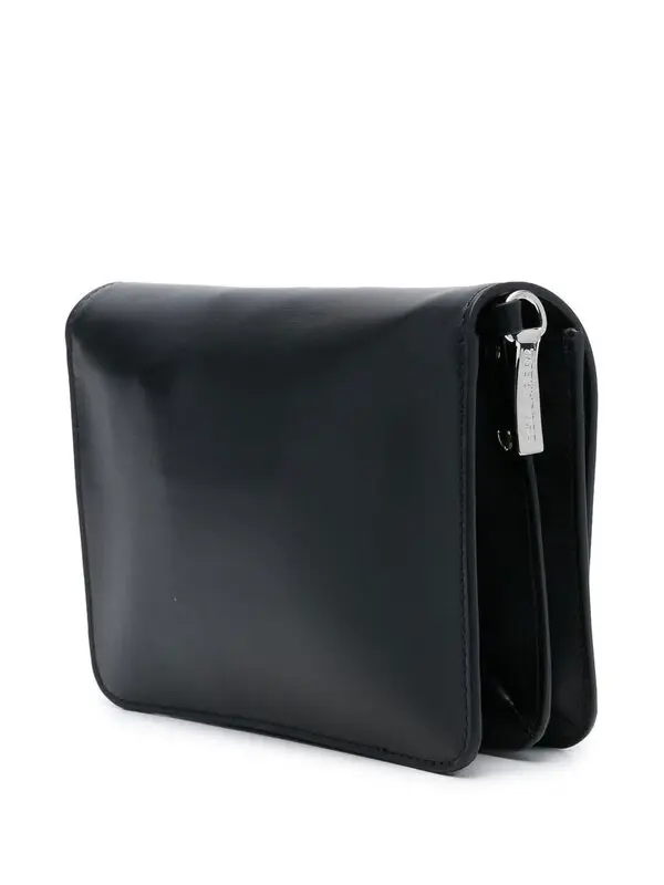 Dsquared2 Logo-plaque Leather Crossbody Bag - Black
