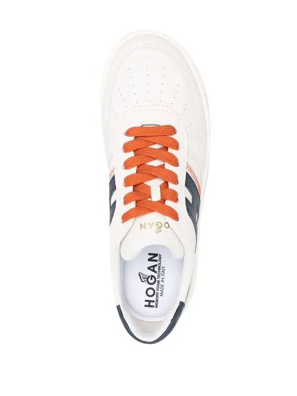 Hogan Logo-patch Low-top Sneakers - Neutrals