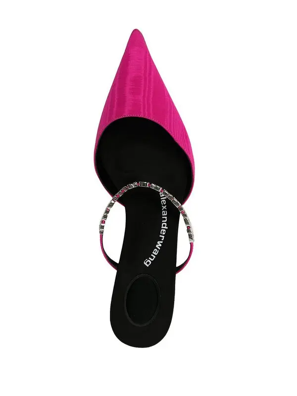 Alexander Wang Delphine Crystal Embellished Mules - Pink