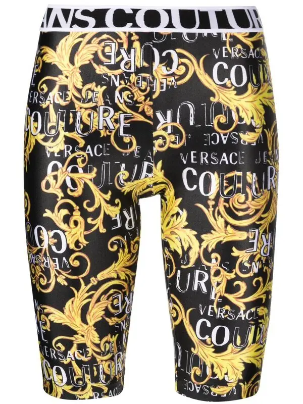 Versace Baroque-print Cycling Shorts