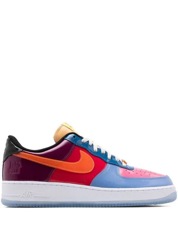 Nike X Undefeated Air Force 1 Low Multi Patent Sneakers - Blue