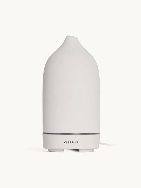 VITRUVI Stone Diffuser - White
