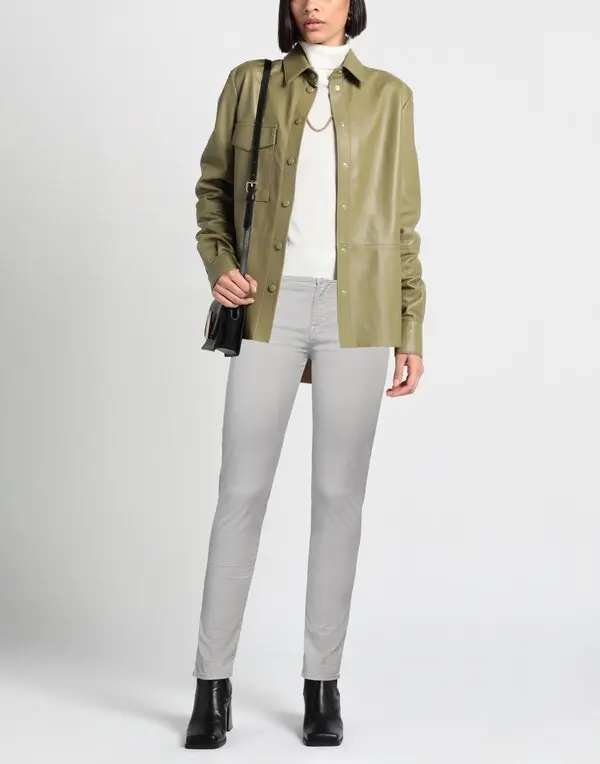 JACOB COHЁN Slim Fit Twill Pants - Grey