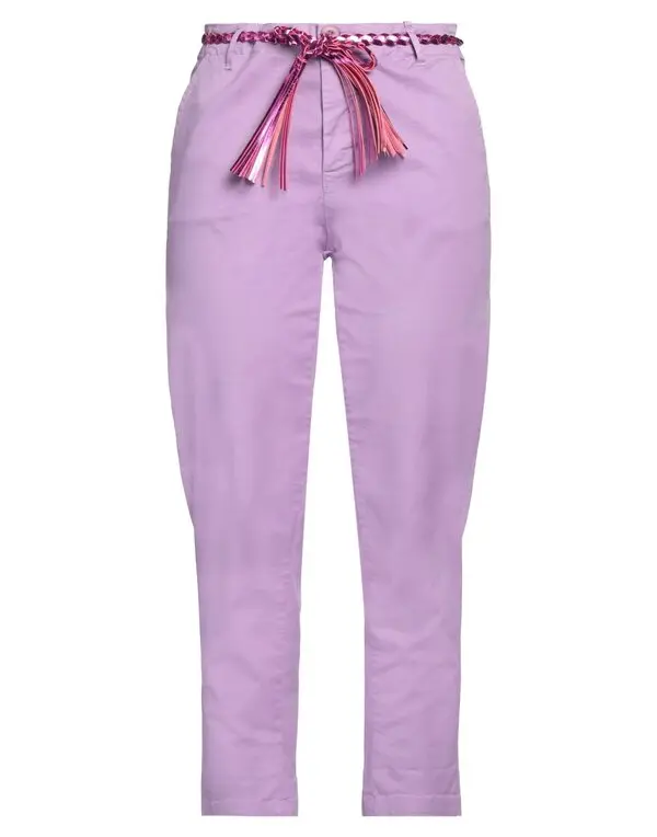 ANIYE BY High-waisted Slim-leg Chinos - Purple