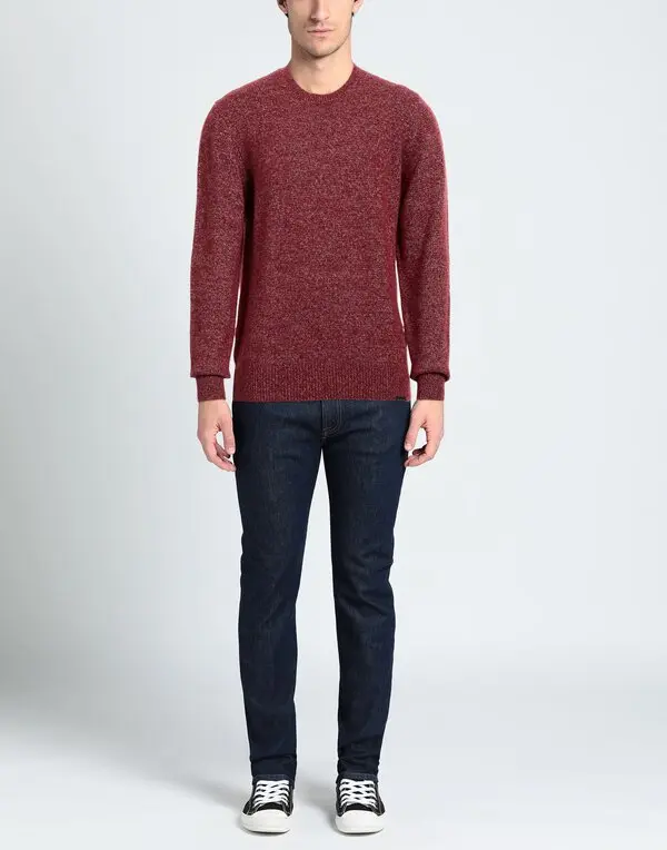 BROOKSFIELD Crewneck Sweater - Burgundy