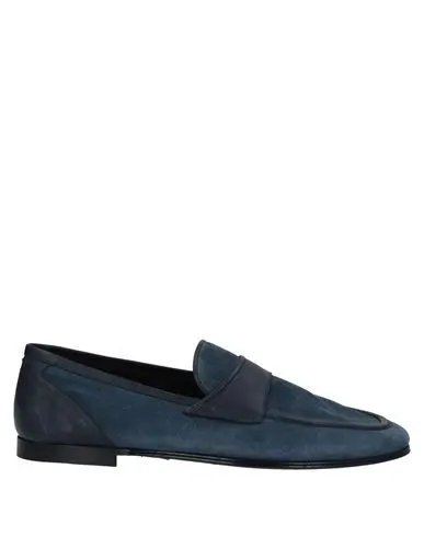 Dolce & Gabbana Loafers In Leather - Blue