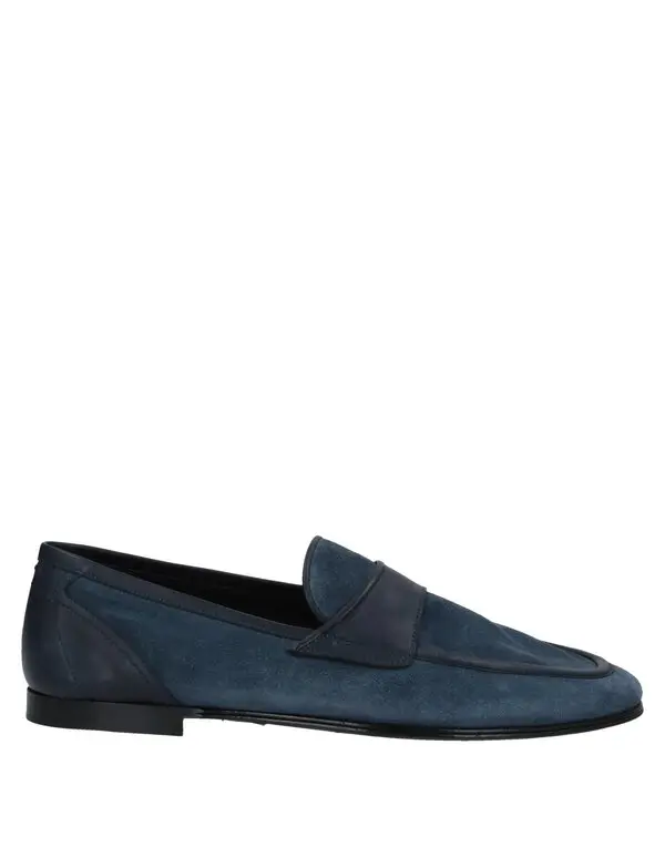 Dolce & Gabbana Loafers In Leather - Blue