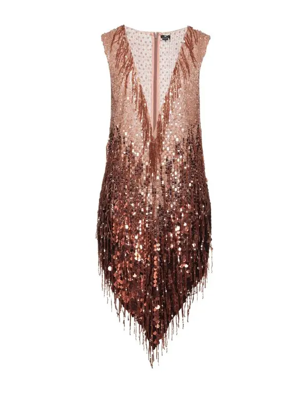 Elisabetta Franchi Mini Dress With Sequins And Beads