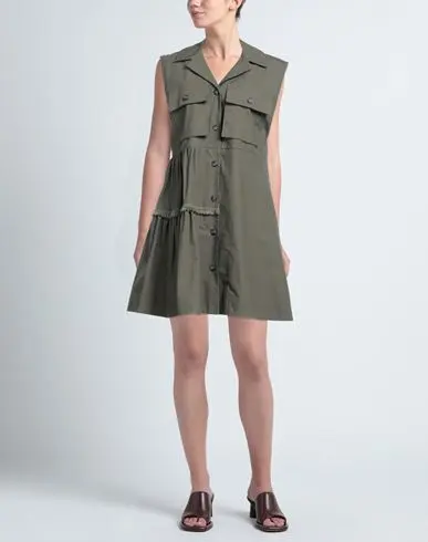 ANNA MOLINARI Mini Shirt Dress - Green