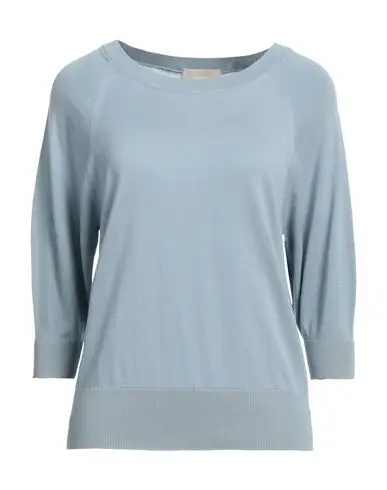 DRUMOHR Cotton Knit Lightweight Sweater - Sky Blue