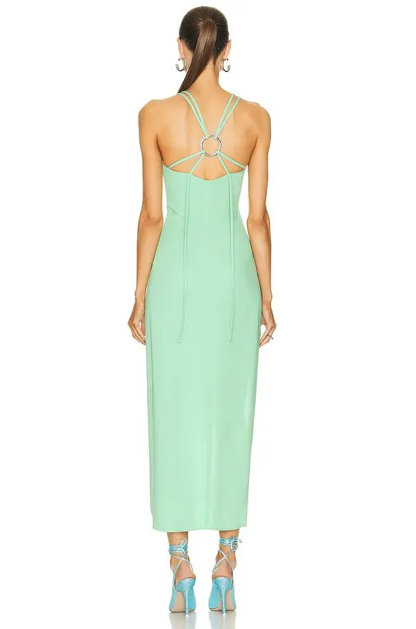 Attico Fujiko Midi Dress - Mint
