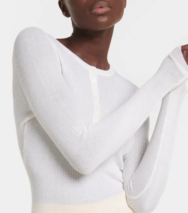 Gabriela Hearst Cashmere And Silk Top - White