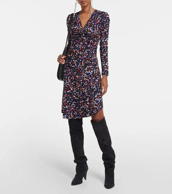 MARANT ETOILE Jadiya Floral Midi Dress - Multicoloured