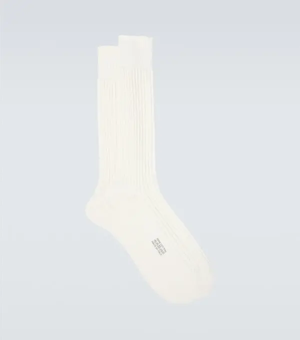 TOM FORD Cotton Crew Socks - White