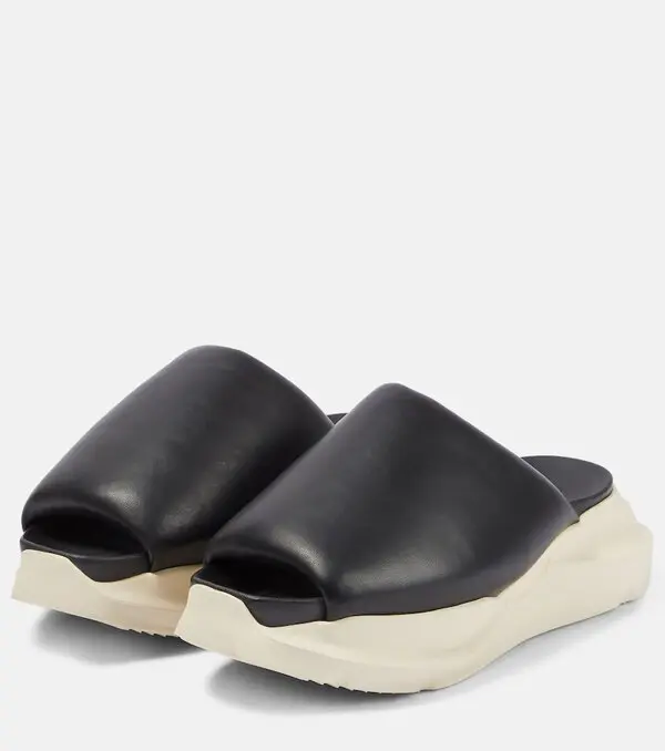 Rick Owens Leather Slides