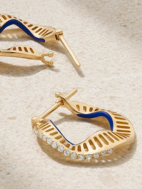 L’ATELIER NAWBAR Twisted Waves Hoop Earrings